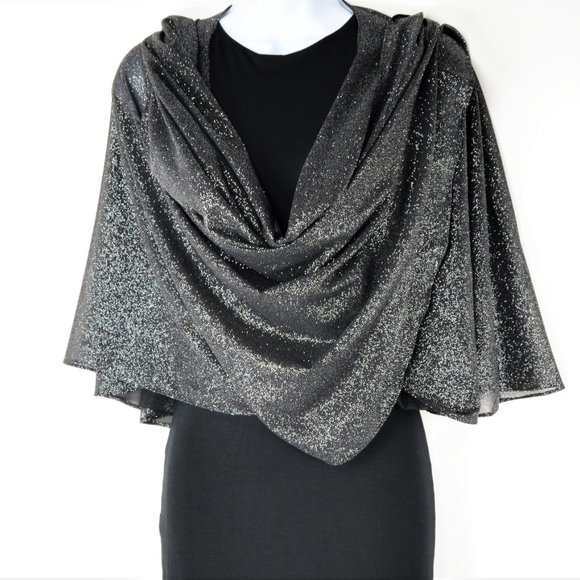 Tahari | Accessories | Nwt Gorgeous Tahari By Asl Glitter Shawl Wrap ...